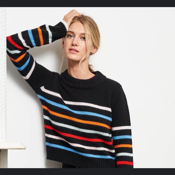 Philosophy | Sweaters | Philosophy Black Multicolor Striped Turtleneck ...